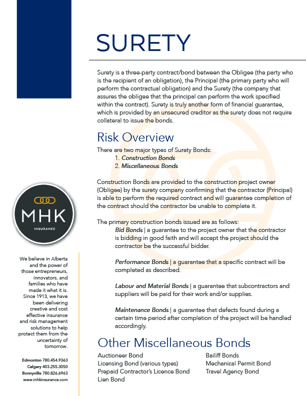 Construction & Surety | MHK Insurance